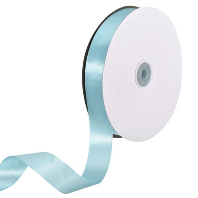 Unique Bargains Silky Polyester Smooth Shiny Fabric Ribbons Sky Blue 1 ...
