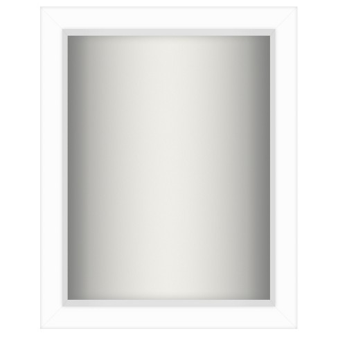 Americanflat Shadow Box Frame In White With Soft Linen Back Mdf And ...