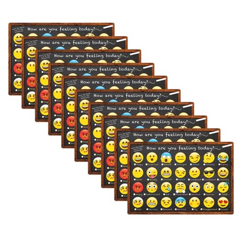 Ashley Productions® Smart Poly™ Chart, 13" X 19", Emotions Icon How Are ...