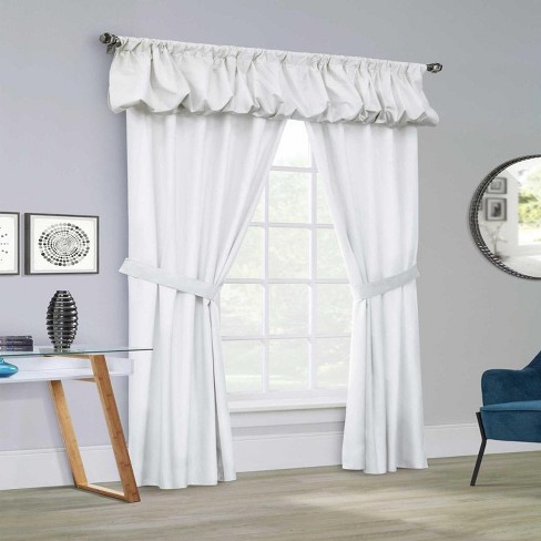 Commonwealth Prescott Rod Pocket Dressing Window Curtain Panel Set ...