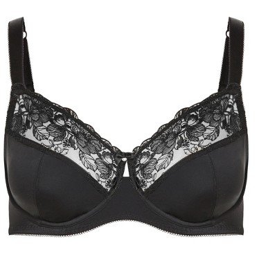 Avenue | Women's Plus Size Embroidered Full Support Underwire Bra ...