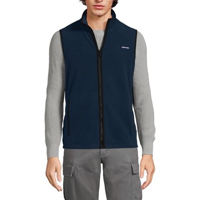 Lands' End Men's Thermacheck 100 Fleece Vest - X Large - Black : Target