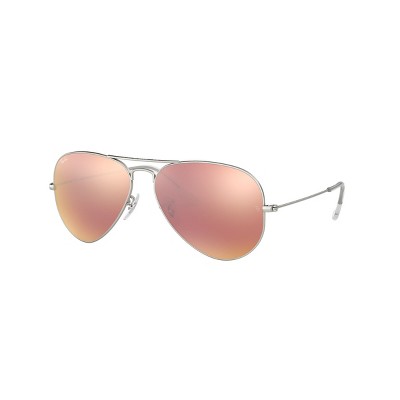 Ray-ban Aviator Rb3025 55mm Gender Neutral Pilot Sunglasses Copper ...
