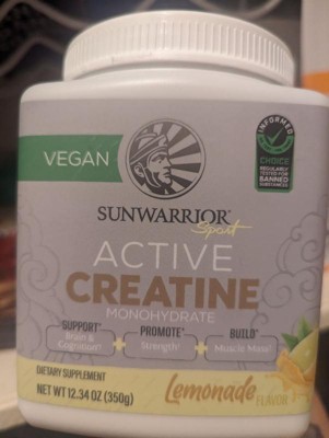 Sunwarrior Active Creatine Powder, Lemonade Flavor, 350gm : Target