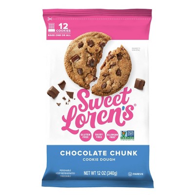 Sweet Loren's Gluten Free Vegan Chocolate Chunk Cookie Dough - 12oz ...