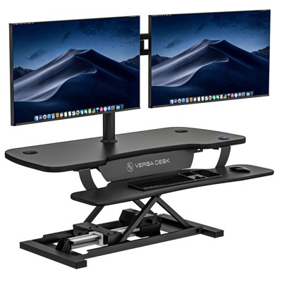 Versadesk 60" Foundry Bench Height Adjustable Standing Desk With Split ...