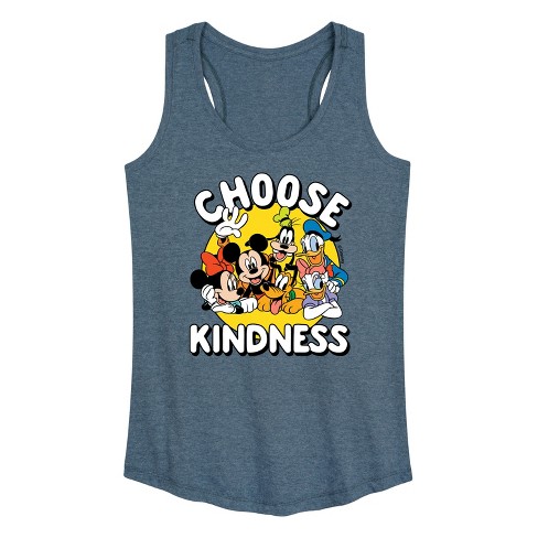 Women's Disney Choose Kindness Graphic Racerback Tank - Heather Blue ...