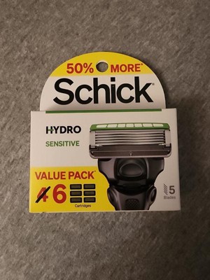 Schick Hydro Sensitive Razor Blade Refills – Men's Razor Refills, Razor ...