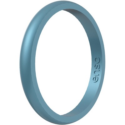 Enso Rings Halo Birthstone Series Silicone Ring - 11 - Blue Topaz : Target