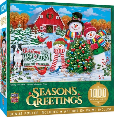 Masterpieces 1000 Piece Christmas Jigsaw Puzzle - Holiday Tree Farm ...
