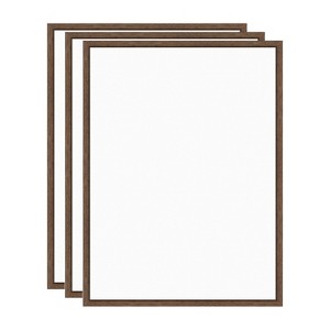 Kate and Laurel Sylvie Walnut Blank Framed Canvas DIY Wall Art Set ...