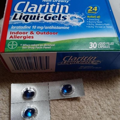 Claritin Allergy Relief 24 Hour Non-drowsy Loratadine Liquid Gel - 30ct ...