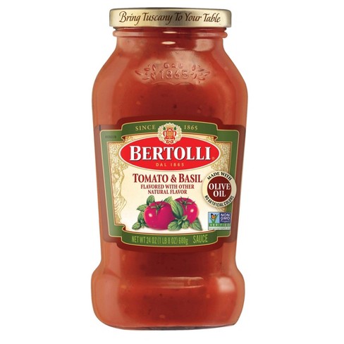 Bertolli Tomato & Basil Pasta Sauce - 24oz : Target