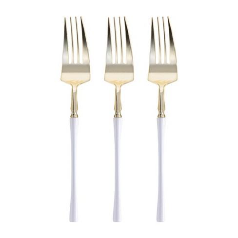 Smarty Had A Party Gold With White Handle Moderno Disposable Plastic ...