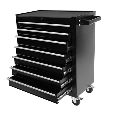 7-drawer Rolling Tool Cart, Lockable Home Repair Tool Storage Organizer ...