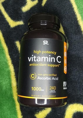 Sports Research High Potency Vitamin C, 1,000 Mg, 240 Veggie Capsules ...
