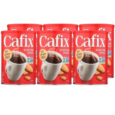 Cafix Instant Grain Coffee Beverage Caffeine Free - Case Of 12/7 Oz ...
