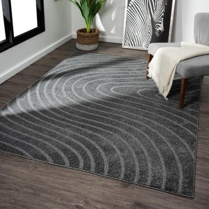 Luxe Weavers Modern Geometric Wave Area Rug : Target