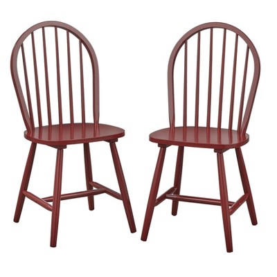 Set Of 2 Saville Dining Chairs Red - Buylateral: Mid-century Modern ...