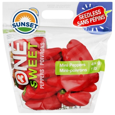 Sunset Lollipeppers Mini-peppers - 1lb : Target