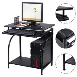 Costway 2 Tier Computer Desk Pc Laptop Table Study Writing Home Office ...