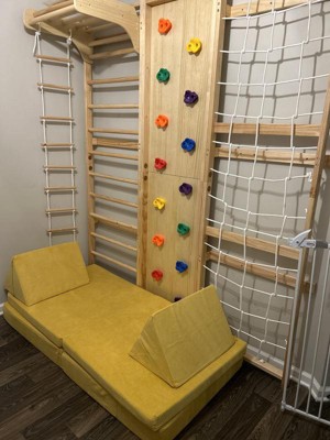 Walnut - 9-in-1 Swedish Ladder Wall Gym And Climber : Target