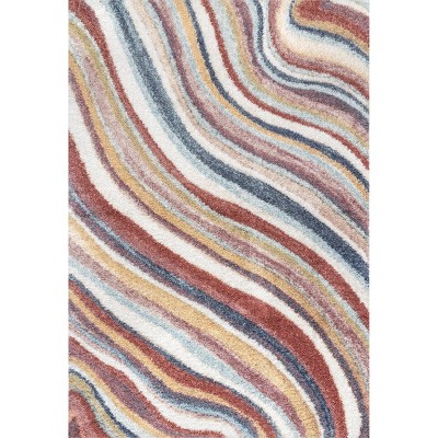 Nuloom Sharni Diamond Trellis Cotton Area Rug, 5' 3" X 8', Rust : Target