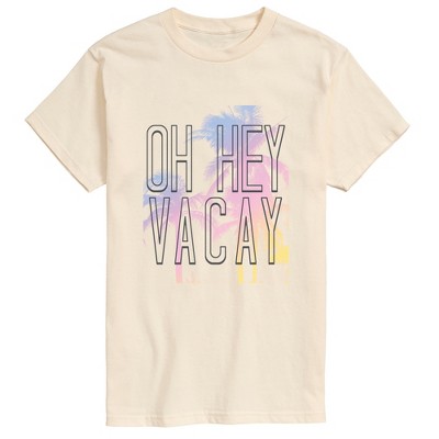 Men's - Instant Message - Oh Hey Vacay Short Sleeve Graphic T-Shirt ...