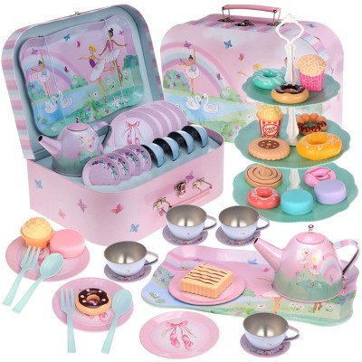 Kidzlane Tea Party Set For Little Girls Gift Pretend Play - 29 Pieces ...