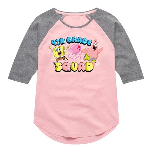 Spongebob Squarepants 4th Grade Squad - Light Pink/ath Hea - 3t : Target