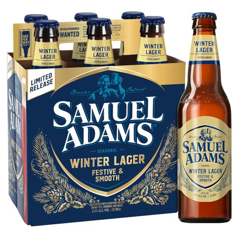 Samuel Adams Winter Lager Seasonal Beer - 6pk/12 Fl Oz Bottles : Target