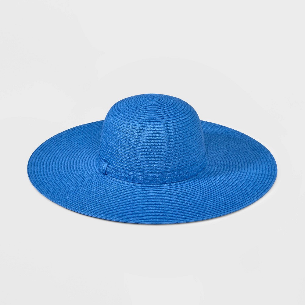 Packable Straw Floppy Hat - Shade & Shore™ Blue