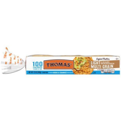 Thomas' Light Multigrain English Muffins - 12oz/6ct : Target