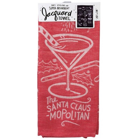 28.0 Inch Santa Claus Mopolitan Set/2 Kitchen Jacquard Kitchen Towel ...