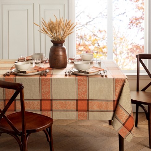 Elrene Autumnal Harvest Jacquard Tablecloth - Elrene Home Fashions : Target