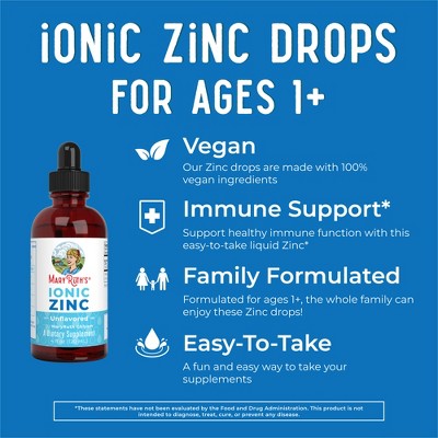 Maryruth's Zinc Drops, Unflavored, 4 Oz : Target