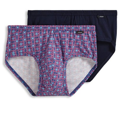Jockey Men's Elance Poco Brief - 2 Pack Xl Typical Marina Tile Dot/true ...