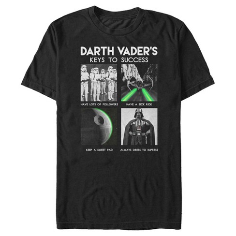 Men's Star Wars: A New Hope Darth Vader's Keys To Success T-shirt : Target