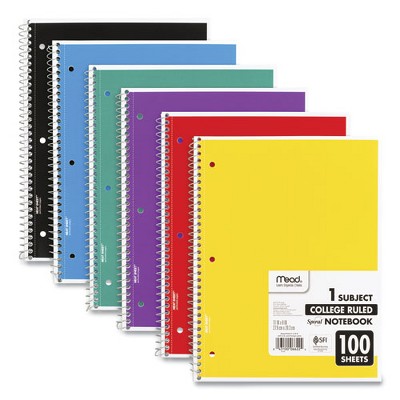 Mead Wireless Neatbook Notebook, 1-subject, Wide Ruled, Pack Of 6 : Target
