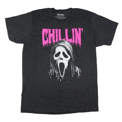 Men's Ghost Face Chillin' Horror Mask Adult Short Sleeve T-shirt (m ...
