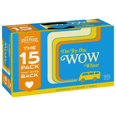 Four Peaks Wow Wheat 15pk Cans : Target