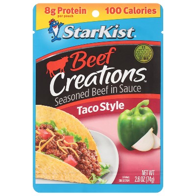 Starkist Beef Creations Taco - 2.6oz : Target