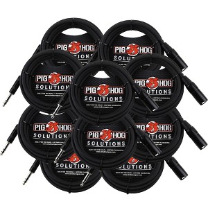 Pig Hog 1/4" TRS to XLR Balance Adaptor Cable, 15 Feet PX-TMXM15 - 10 ...