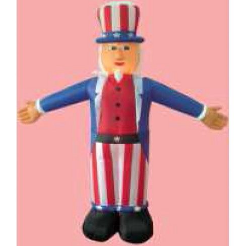 Northlight 6' Inflatable Lighted Standing Uncle Sam Yard Art Decoration ...