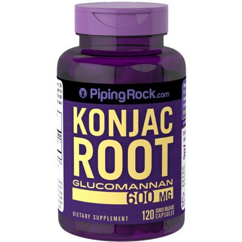 Glucomannan 600mg | Konjac Root Fiber | 120 Capsules : Target