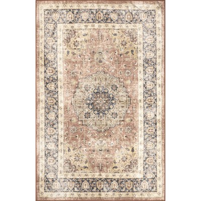 Nuloom Jessa Vintage 5x8 Machine Washable Indoor Area Rug For Living ...