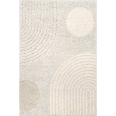 Nuloom Gloria Abstract Shag Area Rug 8x10, Beige : Target