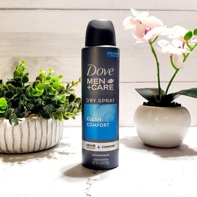 Dove Men+care 72-hour Dry Spray Antiperspirant & Deodorant - Clean ...
