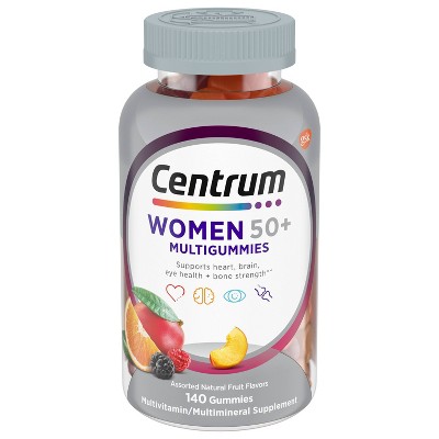 Centrum Women's 50+ Multivitamin Gummies - 140ct : Target