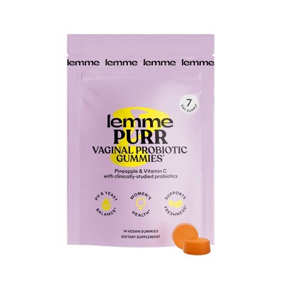 Lemme Purr Vegan Vaginal Probiotic Gummies - 14ct : Target